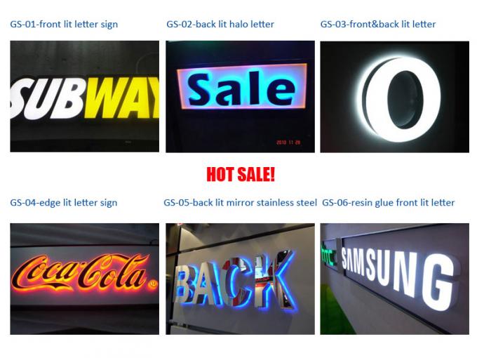 Backlit Halo 3d Illuminated Letter Signage LED Module Lights IP65 80mm