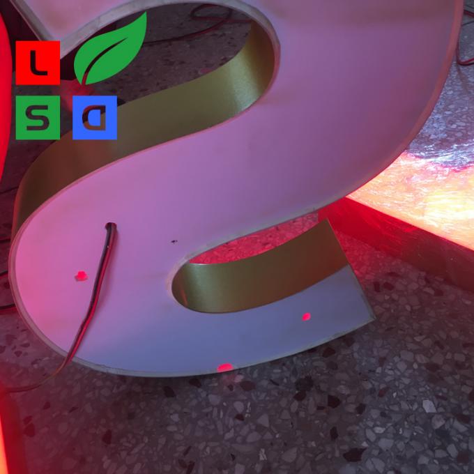 Illuminated LED Channel Letter Sign Red Light Up Letters Waterproof ...