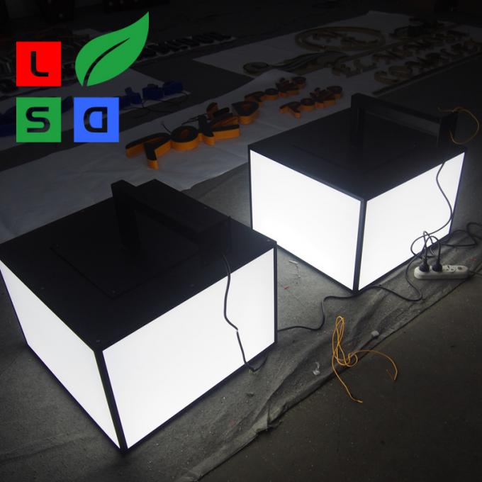 Waterproof IP65 LED Blade Sign Led Cube Light Box 3d Led Light Box Face ...