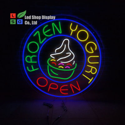 RoHs Acrylic Led Signage 12 Colors Led Neon Light Signs For Subway