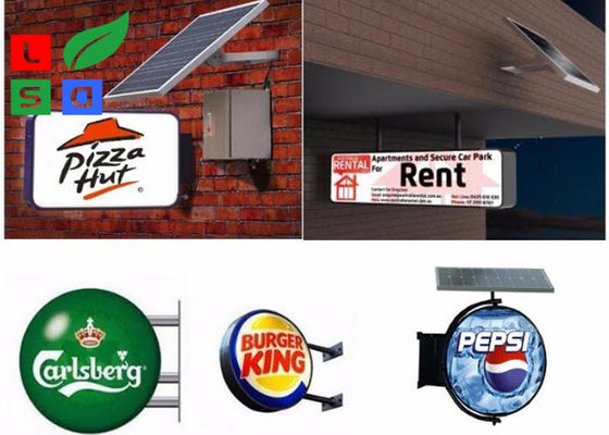 Double Sided 21W Solar Powered Digital Signs 900x600mm Solar Street Signs