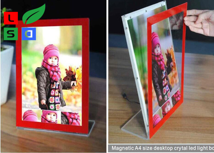 L Shape A3 A4 A5 Desktop Light Box 8000K Led Light Menu Board