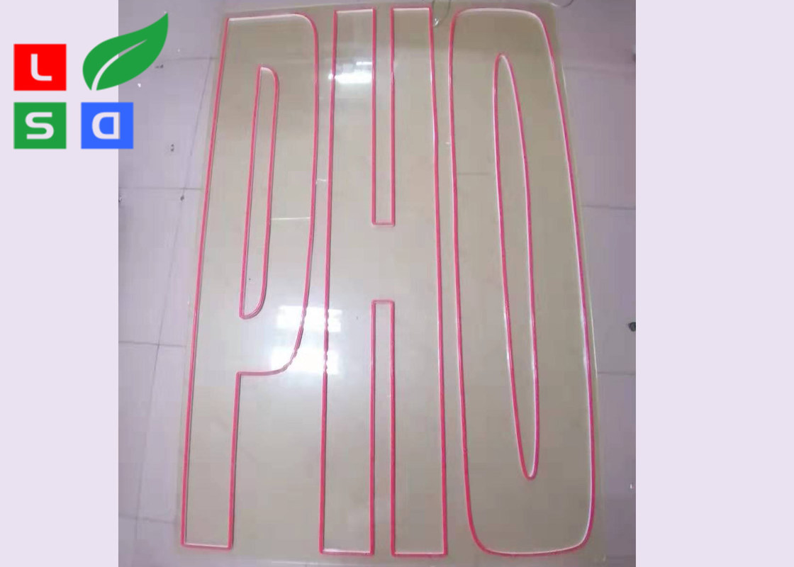 Longlife Outdoor Neon Name Sign Letters Flex Signage With Clear Backing ...