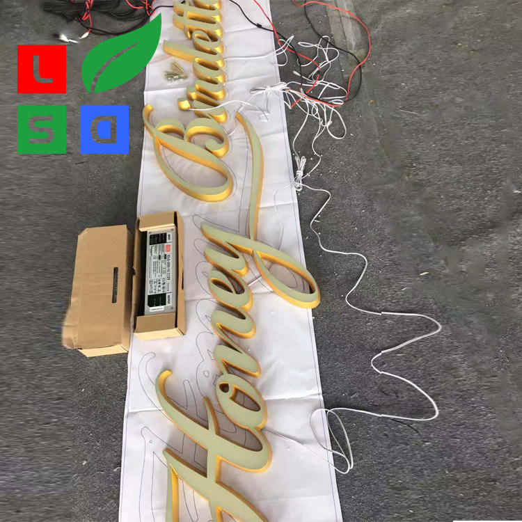 Illuminated LED Channel Letter Sign Red Light Up Letters Waterproof ...