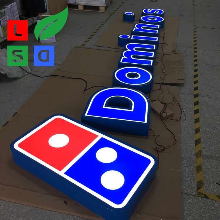 IP65 80mm 3d Illuminated Signs Backlit Halo Letters With Led Illumination