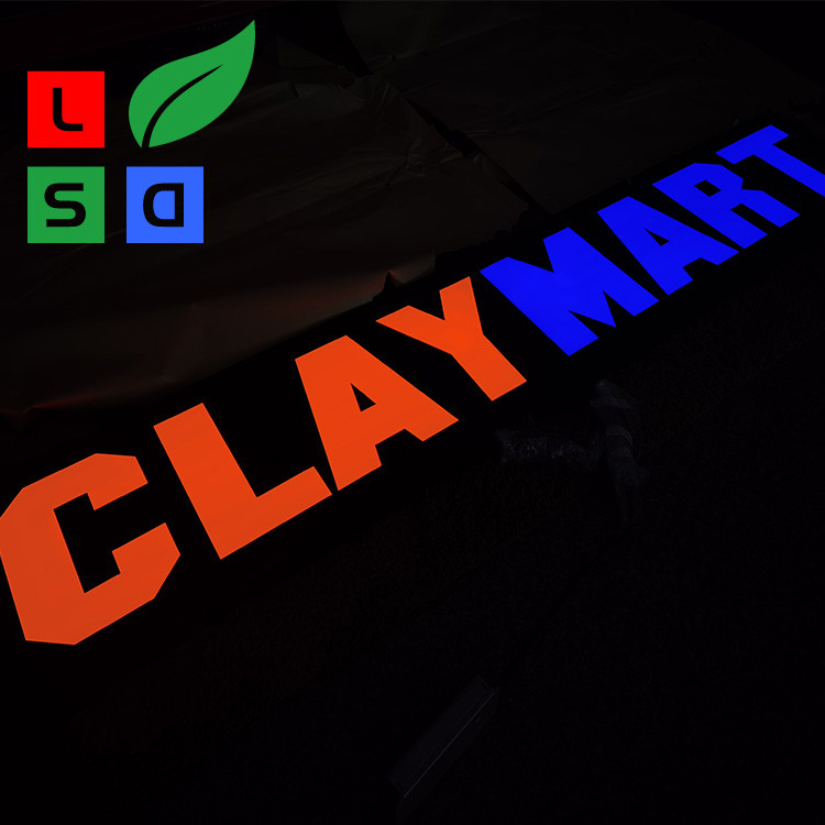 Acrylic Push Thru LED Light Box For Exterior Shop Sign Display