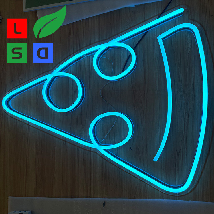 Led Neon Flex Sign Acrylic Faux Neon Sign For Pizza Shop