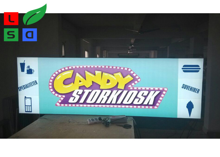 Outdoor backlit 2835 SMD 6500K LED Fabric Light Box Frame For Shop ...