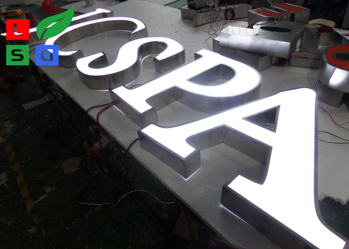 60mm Front Lit Letters 2835SMD 3d Led Acrylic Signage For Outdoor Shop ...