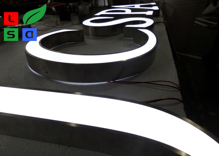 60mm Front Lit Letters 2835SMD 3d Led Acrylic Signage For Outdoor Shop ...