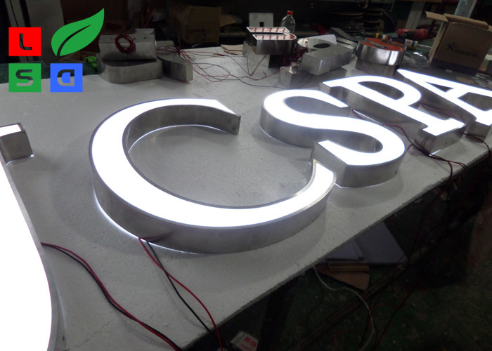 60mm Front Lit Letters 2835SMD 3d Led Acrylic Signage For Outdoor Shop ...