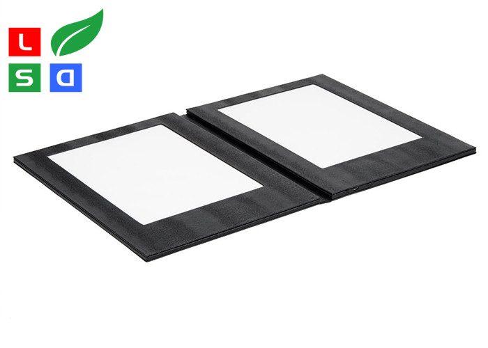 Customized 2835 SMD LED Shop Display 8.5" X 11" Illuminated LED Menu Book