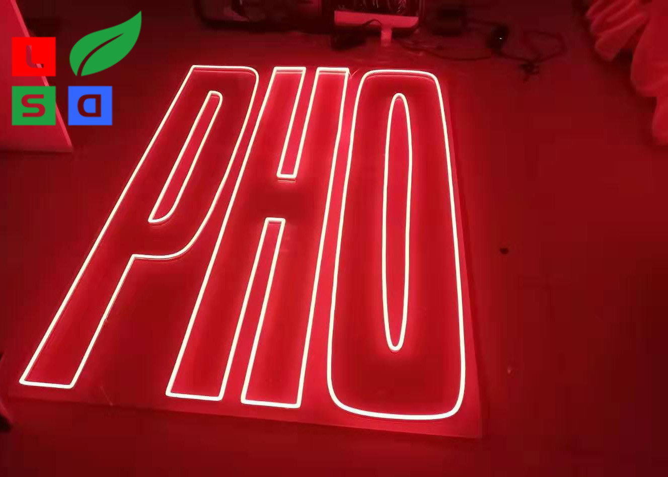Longlife Outdoor Neon Name Sign Letters Flex Signage With Clear Backing ...