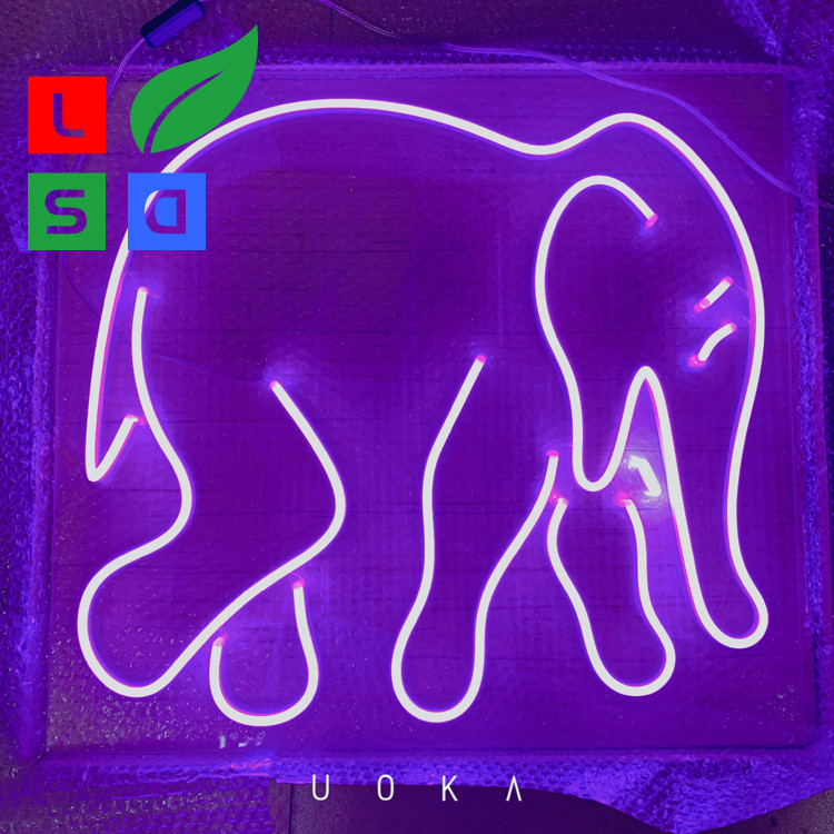 Custom Purple LED Neon Signs 3D Letters For Home Party Decoration ...