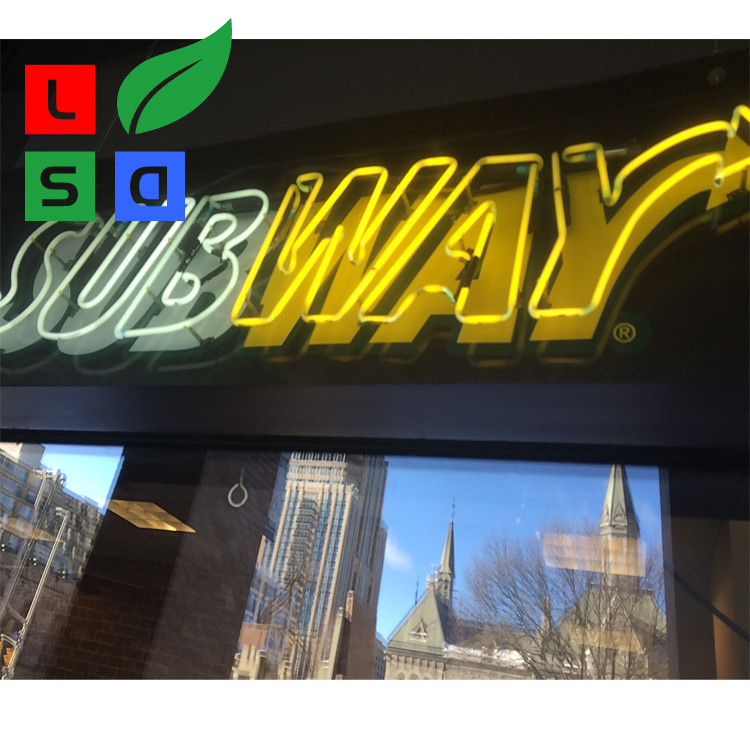 RoHs Acrylic Led Signage 12 Colors Led Neon Light Signs For Subway