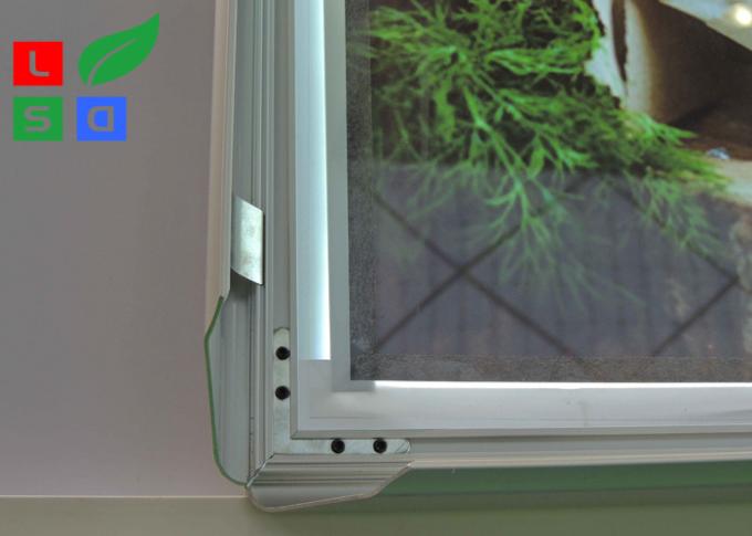 Suspension DC12V A1 Illuminated Poster Frame For Bank Window Display